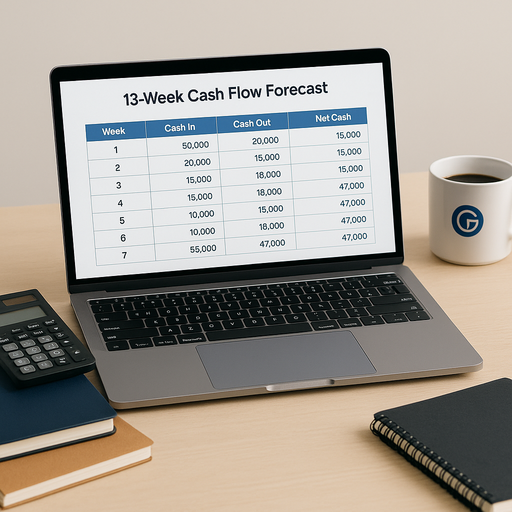 How to Create a 13-Week Cash Flow Forecast (2025)